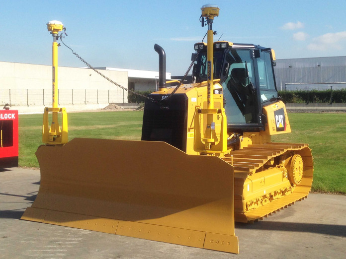 3D sturing GPS Bulldozer - De Block Verhuur